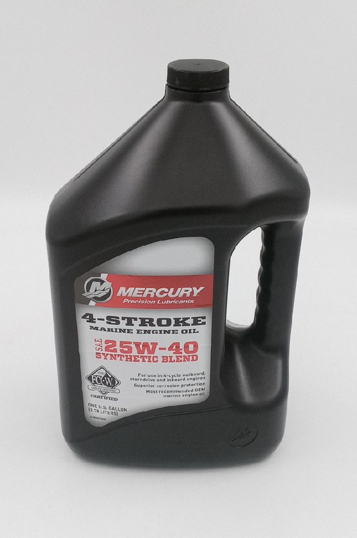 92 8M0078630 | Mercury Marine 25W-40 Semi-Synthetic 4-Stroke Engine Oil ...