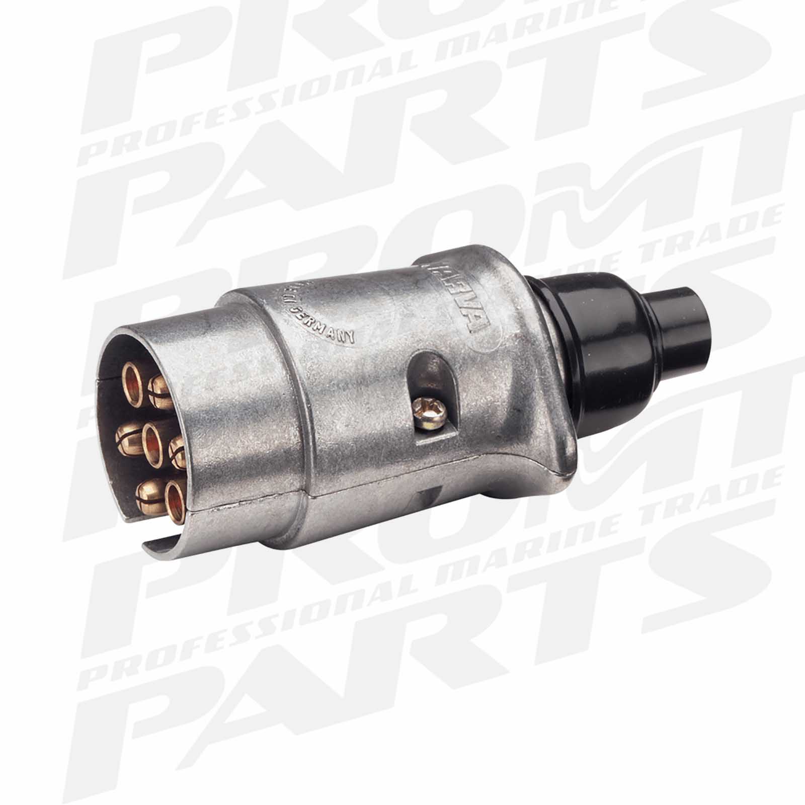 82161BL | LARGE ROUND METAL TRAILER PLUG 7 PIN | NARVA | PROMT Parts
