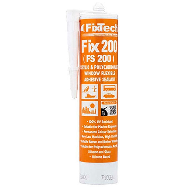 FIX200-BLACK-310 | FixTech Fix 200 Black 310ml | PROMT Parts